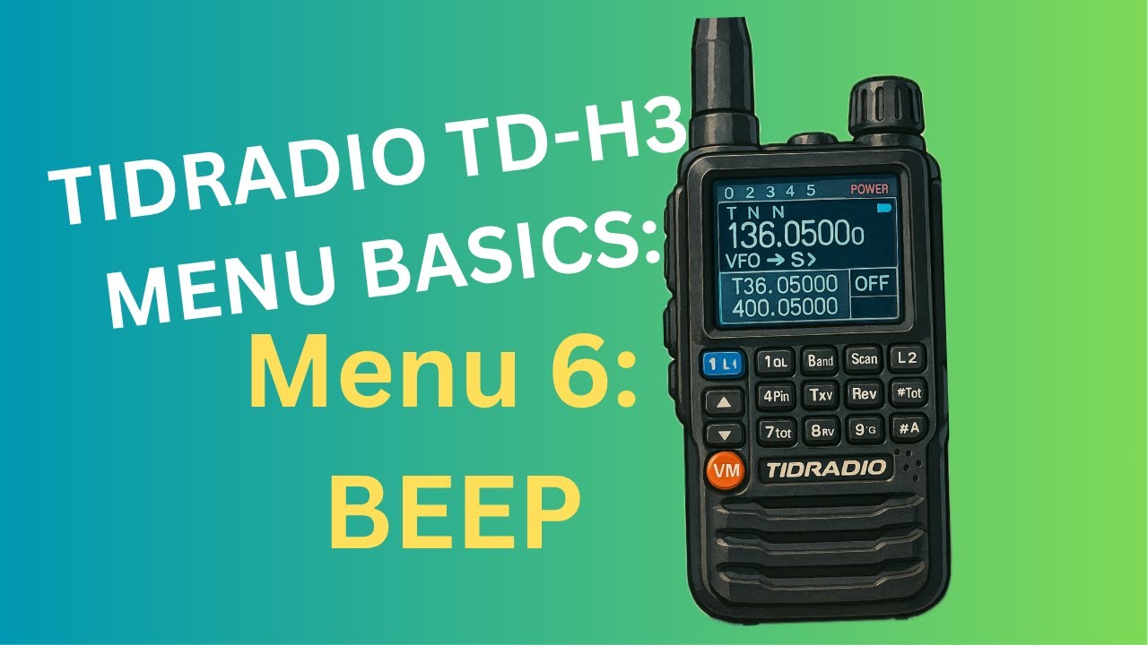 Why Does Your Radio Beep With Every Button Press? Menu 6: Beep - YouTube