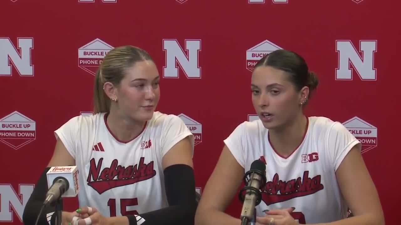 FULL VIDEO: Nebraska Volleyball RS Merritt Beason & MB Andi Jackson ...