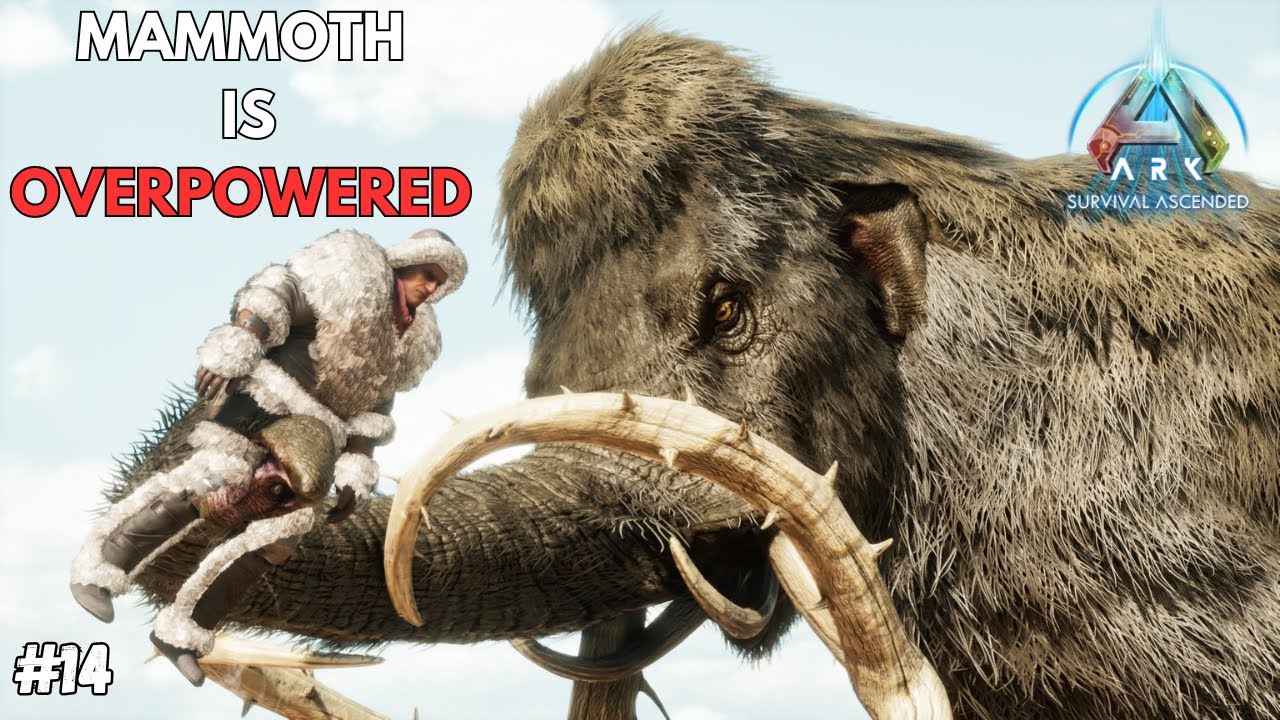 TAMING A MAMMOTH ON AN EPIC SNOWY ADVENTURE | EP.14 | ARK SURVIVAL ...