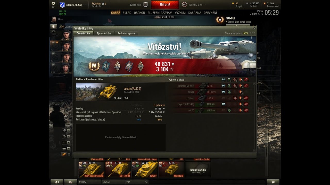 World Of Tanks WoT SU 85I Swamp - YouTube