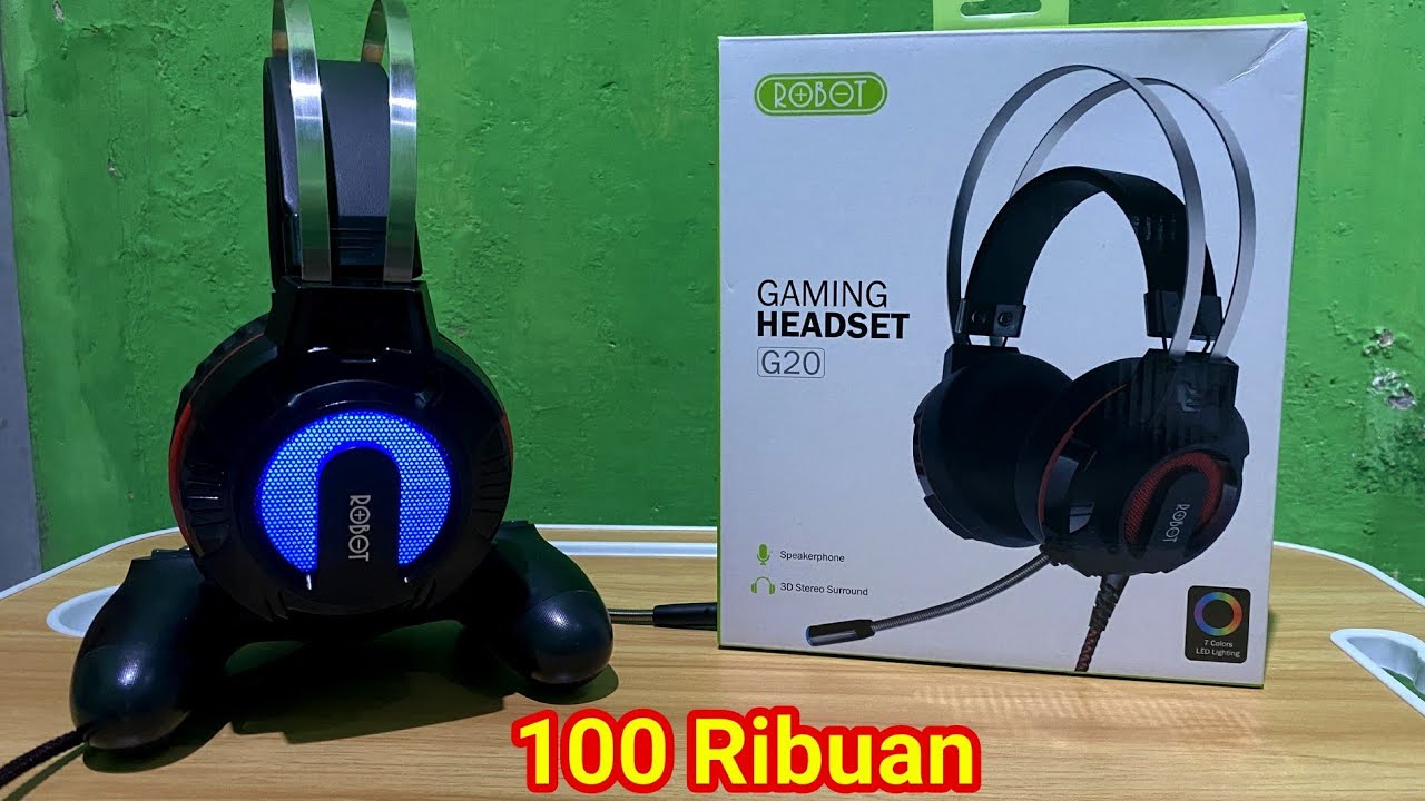 Review Headset Gaming RGB 100 Ribuan - Robot G20 - YouTube