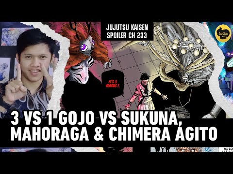 3 VS 1 GOJO MELAWAN SUKUNA MAHORAGA DAN SHIKIGAMI BARU || SPOILER ...