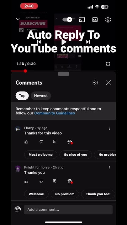 How To Auto Reply To YouTube Comments - YouTube