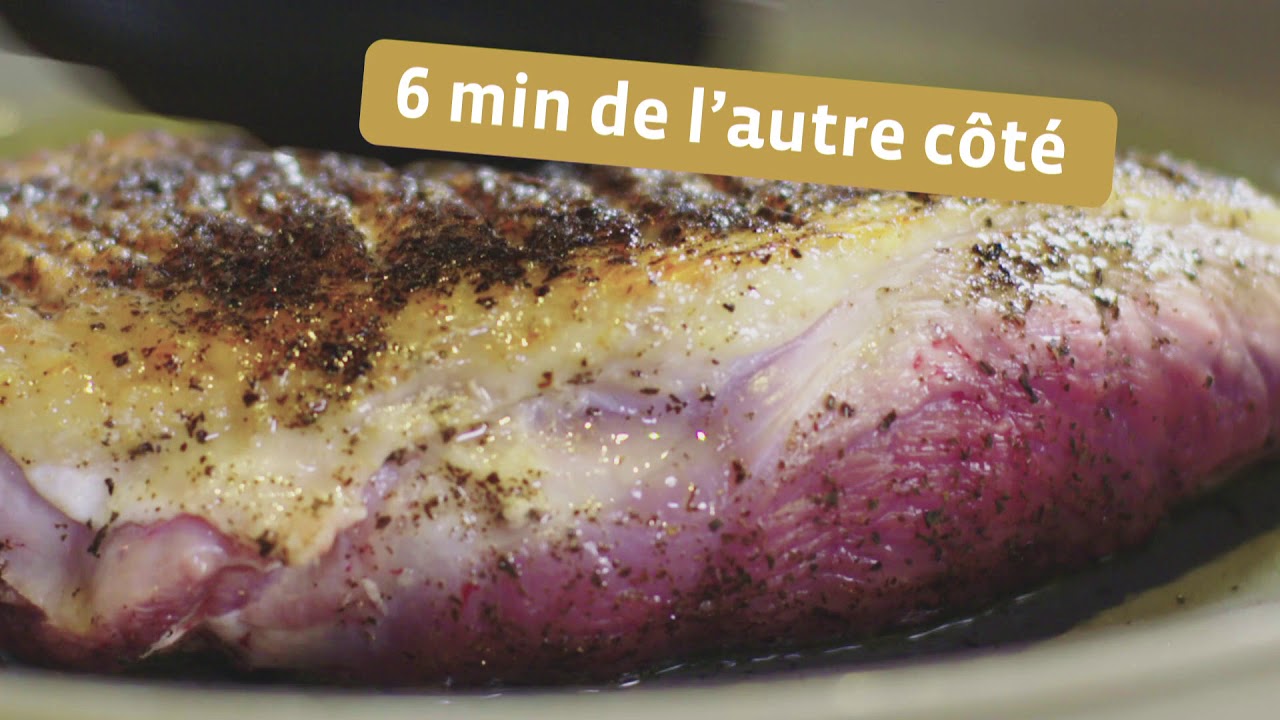 Recette Canard, sauce à l’échalote et tourelle de purée et de chou ...