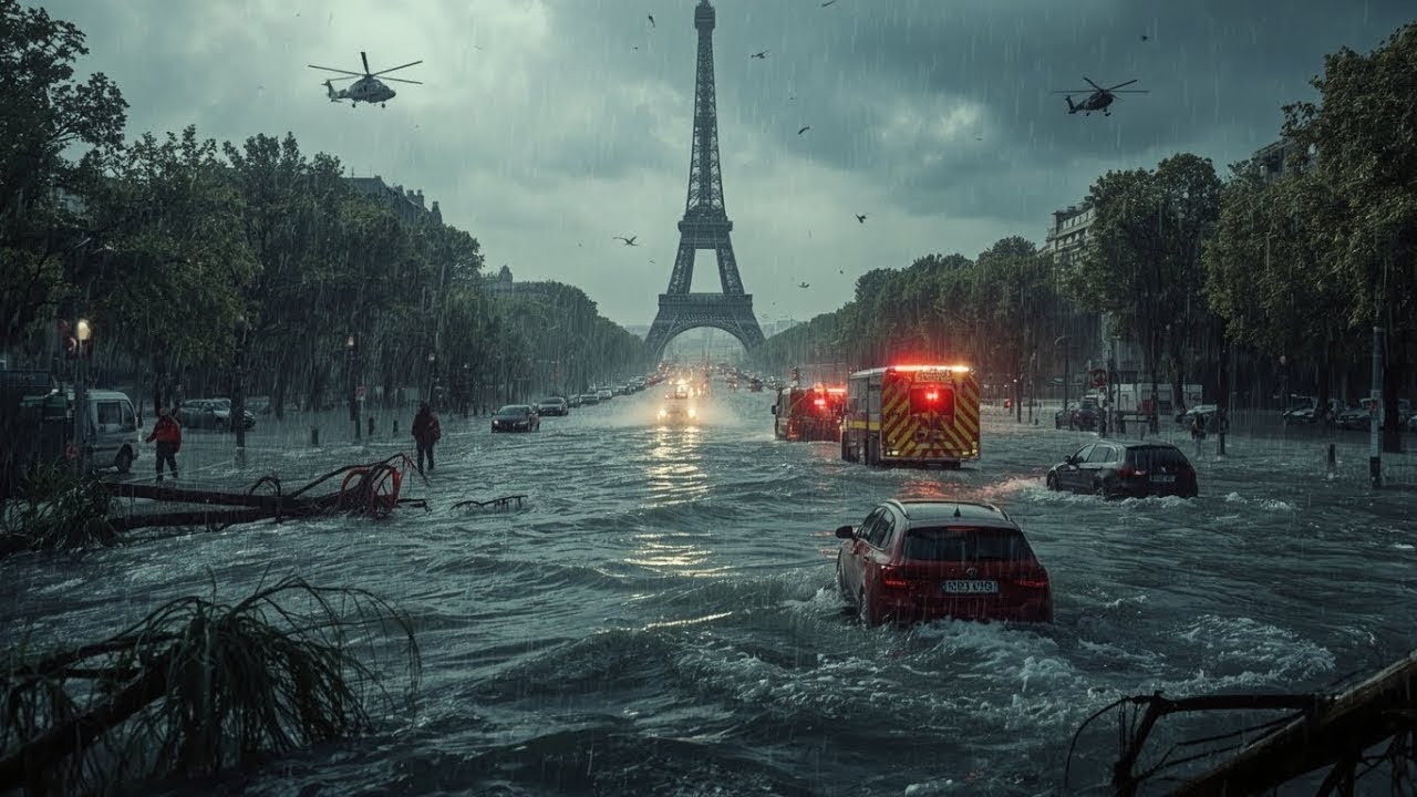 France Slammed by Twin Storms – 2 Dead, Paris Flooded, Winds 110 km/h ...
