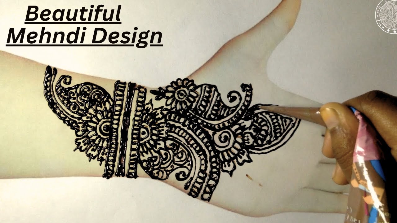 Square Mehndi Designs For Back Hand ll Easy Arabic Mehndi Design For ...