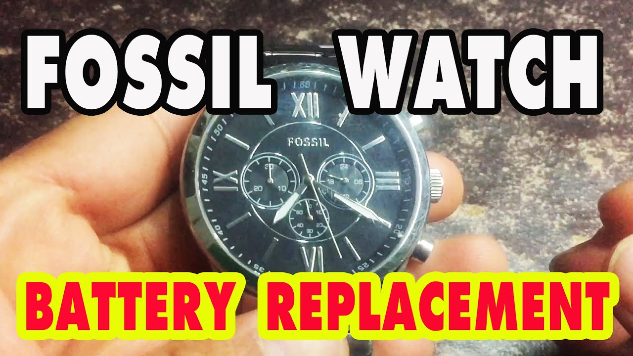 เปลี่ยนถ่าน Fossil WATCH BQ2146MSET 251804 | BATERRY REPLACEMENT - YouTube