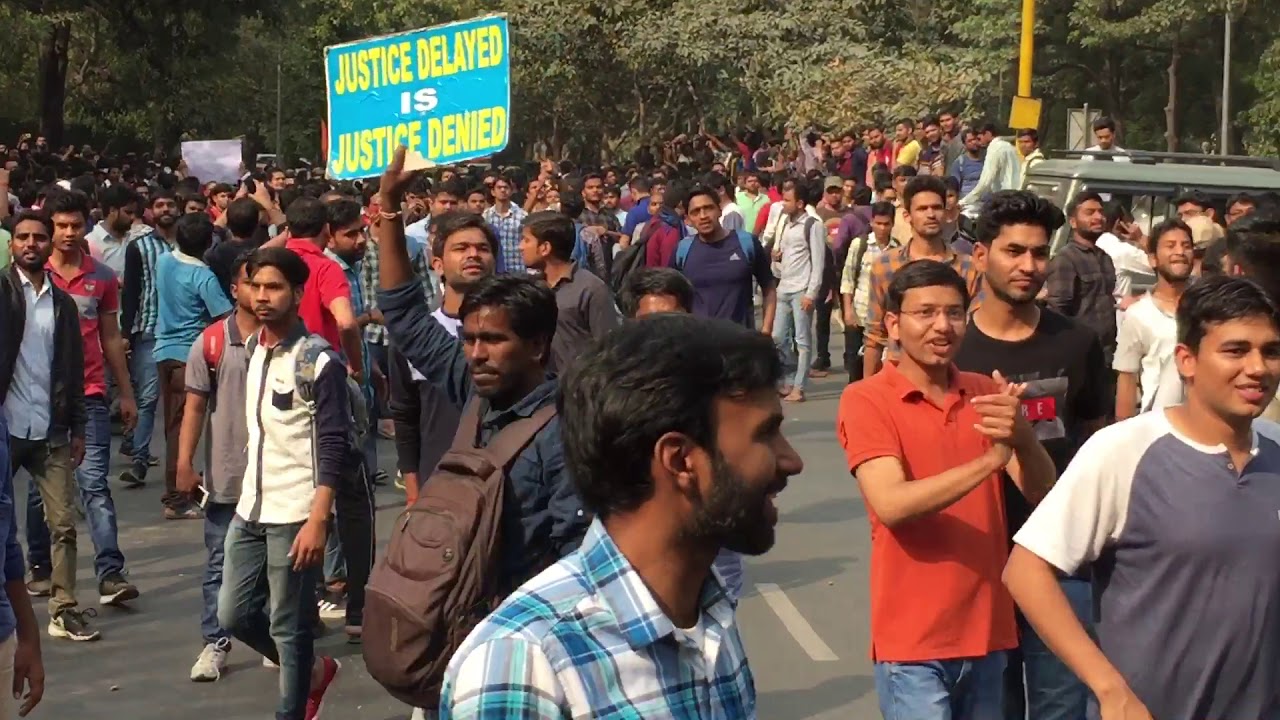 Protest against ssc - YouTube