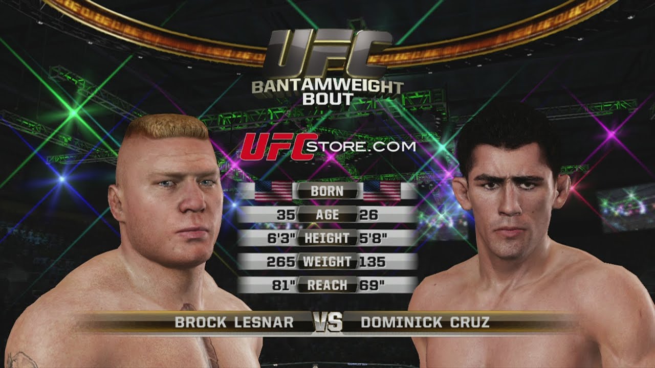 UFC Open Weight War Fight 7 - Brock Lesnar vs. Dominick Cruz - YouTube