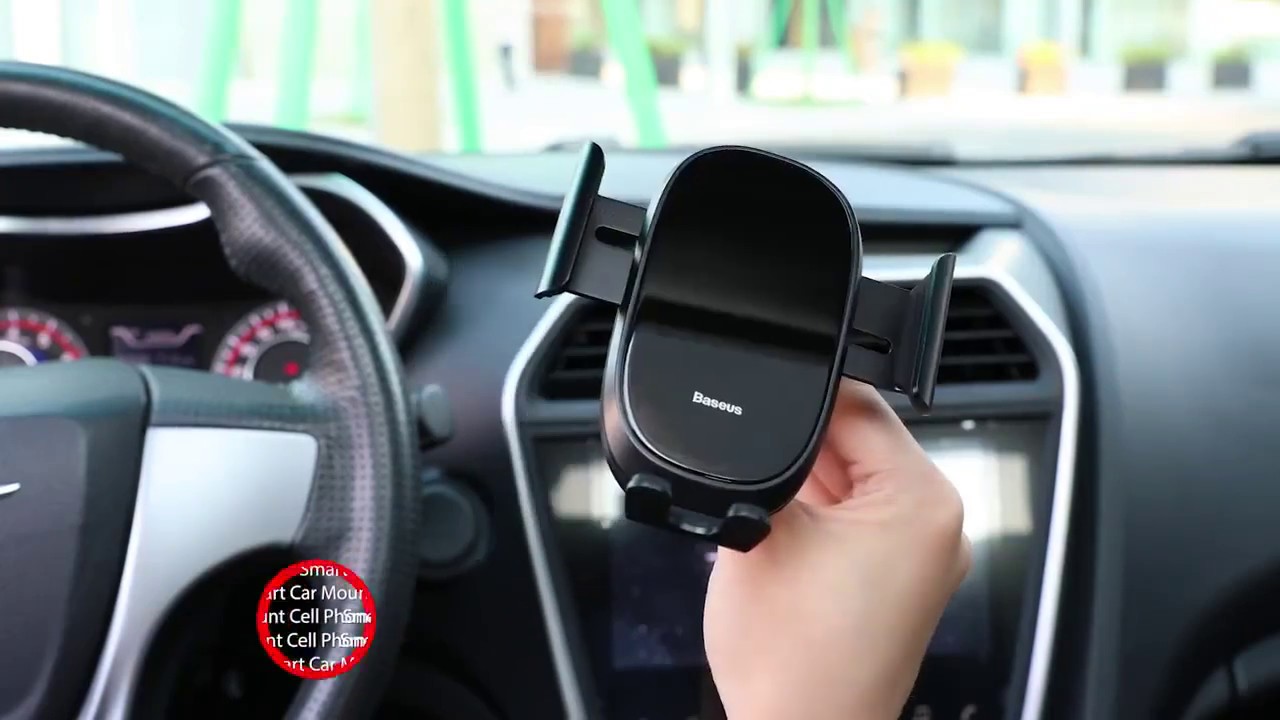 BASEUS SMART CAR MOUNT PHONE HOLDER INTELLIGENT SENSOR GRAVITY - YouTube