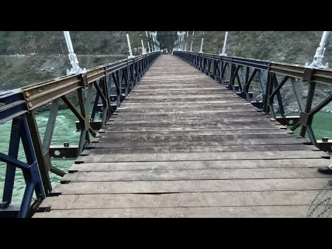 Finally wooden roof decking of Bailey bridge or jhula bridge Complete ...