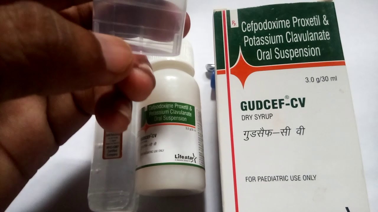 GUDCEF - CV DRY SYP. RX_CEFPODOXIME proxetil & Potassium Clavulanate ...