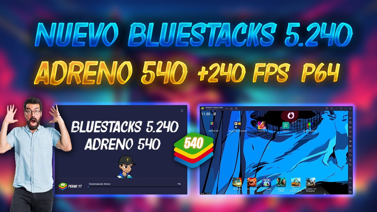 NUEVO BLUESTACKS 5.240 🚀 LA MEJOR VERSION LITE DE BLUESTACKS +240 FPS 😱 ...