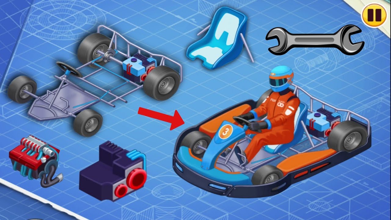 BUILD GO KART CAR | KID CARS GAME | HOT KID TRANSPORT GOKIDS | WHEELS ...