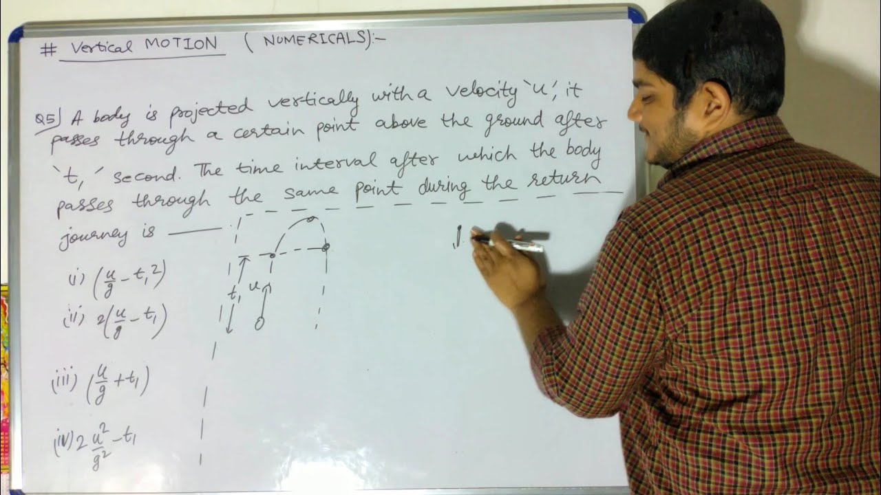 kinematics 03(b), BEST MCQs on vertical motion/free fall in hindi ...
