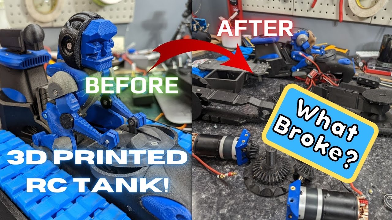 How Well Does a 3D Printed Robot Tank Hold Up? - YouTube