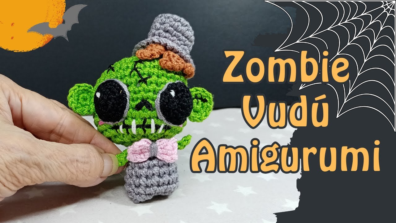 ZOMBIE "VUDÚ" Amigurumi 💜 (Complementos) Paso a Paso en crochet - YouTube