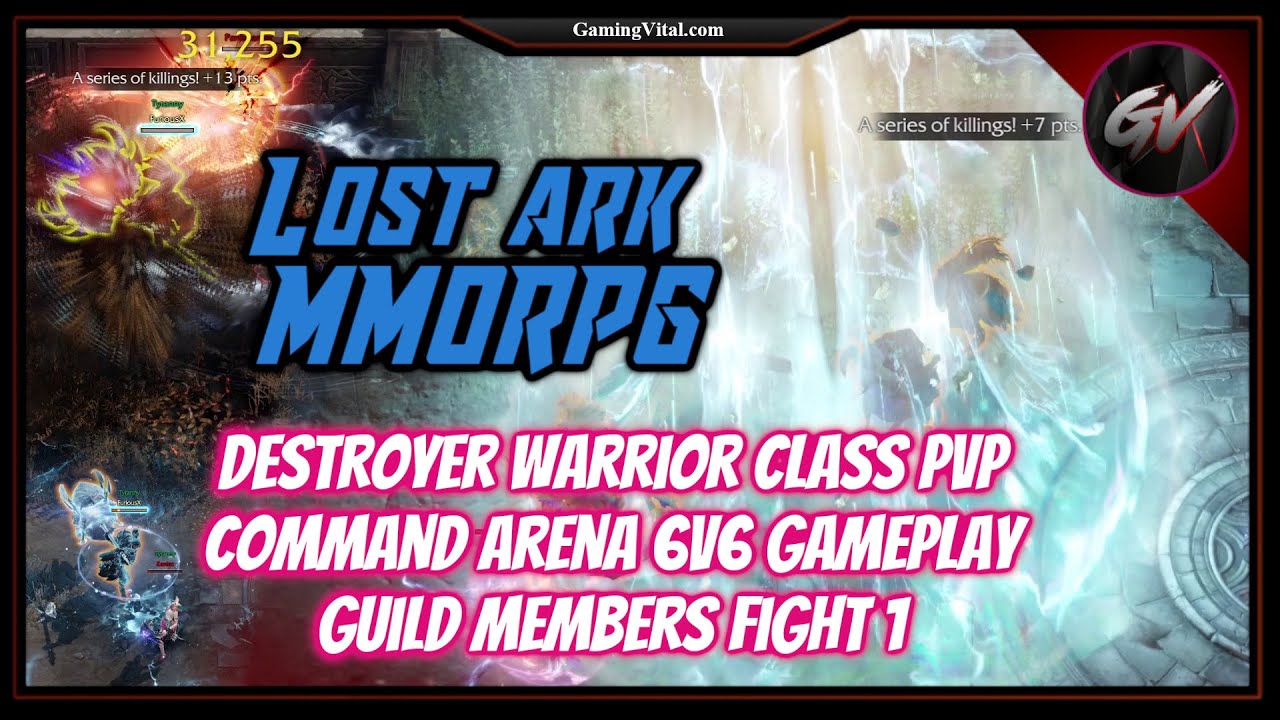 Lost Ark MMORPG: Destroyer Warrior Class PvP Gameplay - Command Arena ...