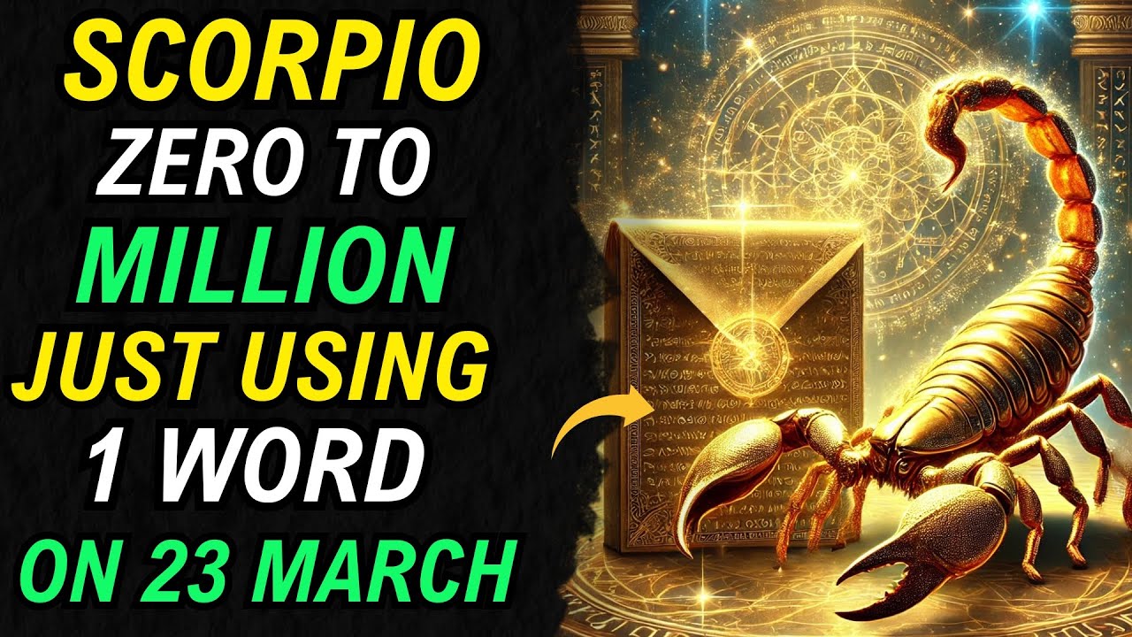 Scorpio, It's Scary! Don't Say This Word If You Don't Want to Get Rich ...