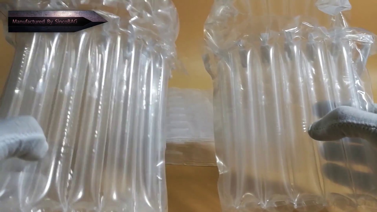 air fill packaging bags / eco friendly void fill packaging - YouTube