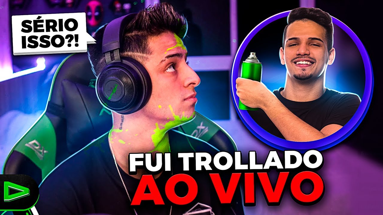 FUI TROLLADO DURANTE A LIVE PELO LOUD MOB!! - YouTube