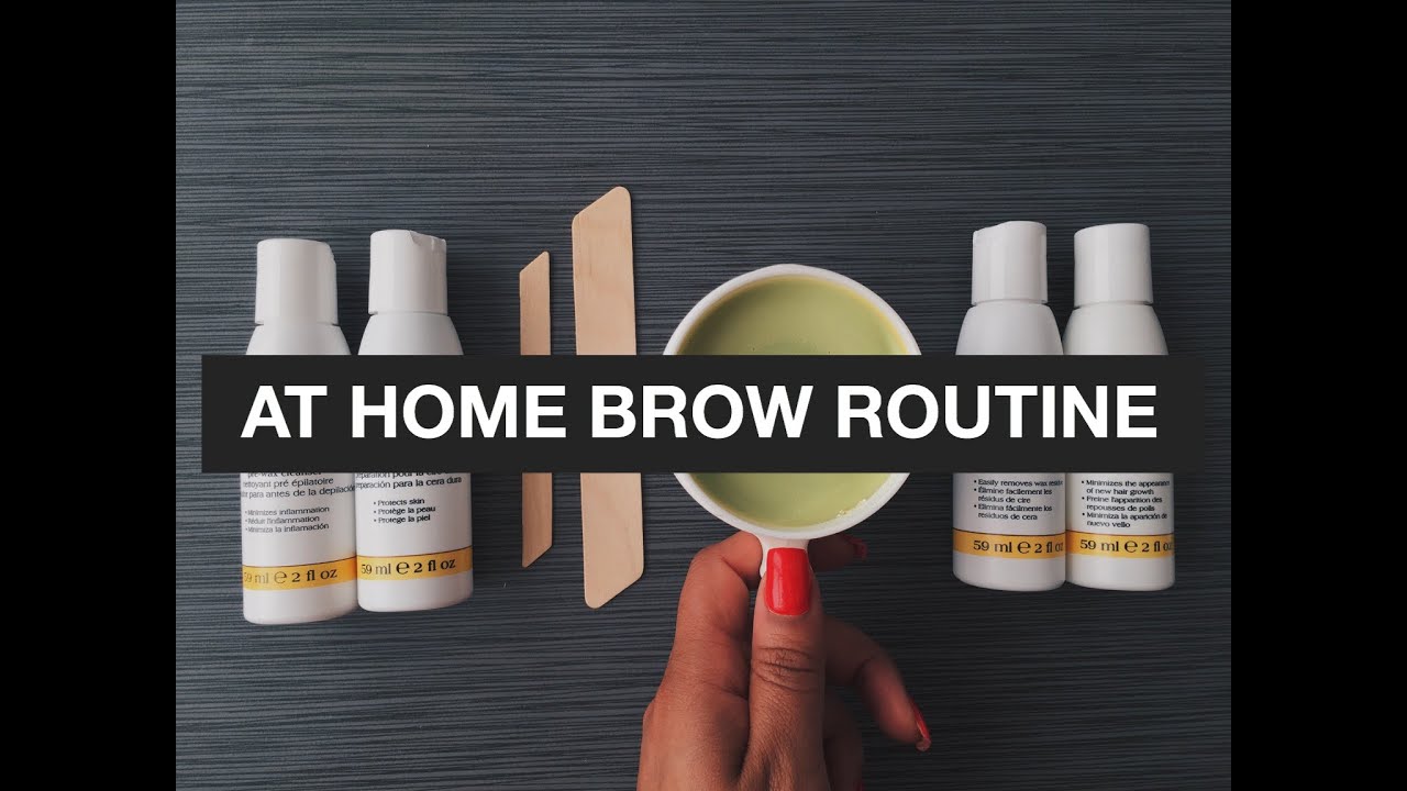 MY AT HOME BROW ROUTINE - YouTube