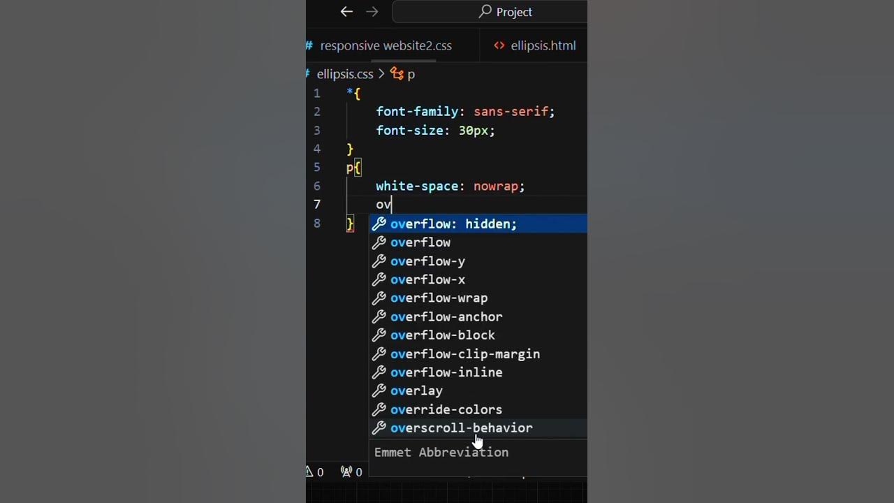 Text Overflowellipses Css Property 🫥 Css Html Html5 Css3 Webdevelopment Reels