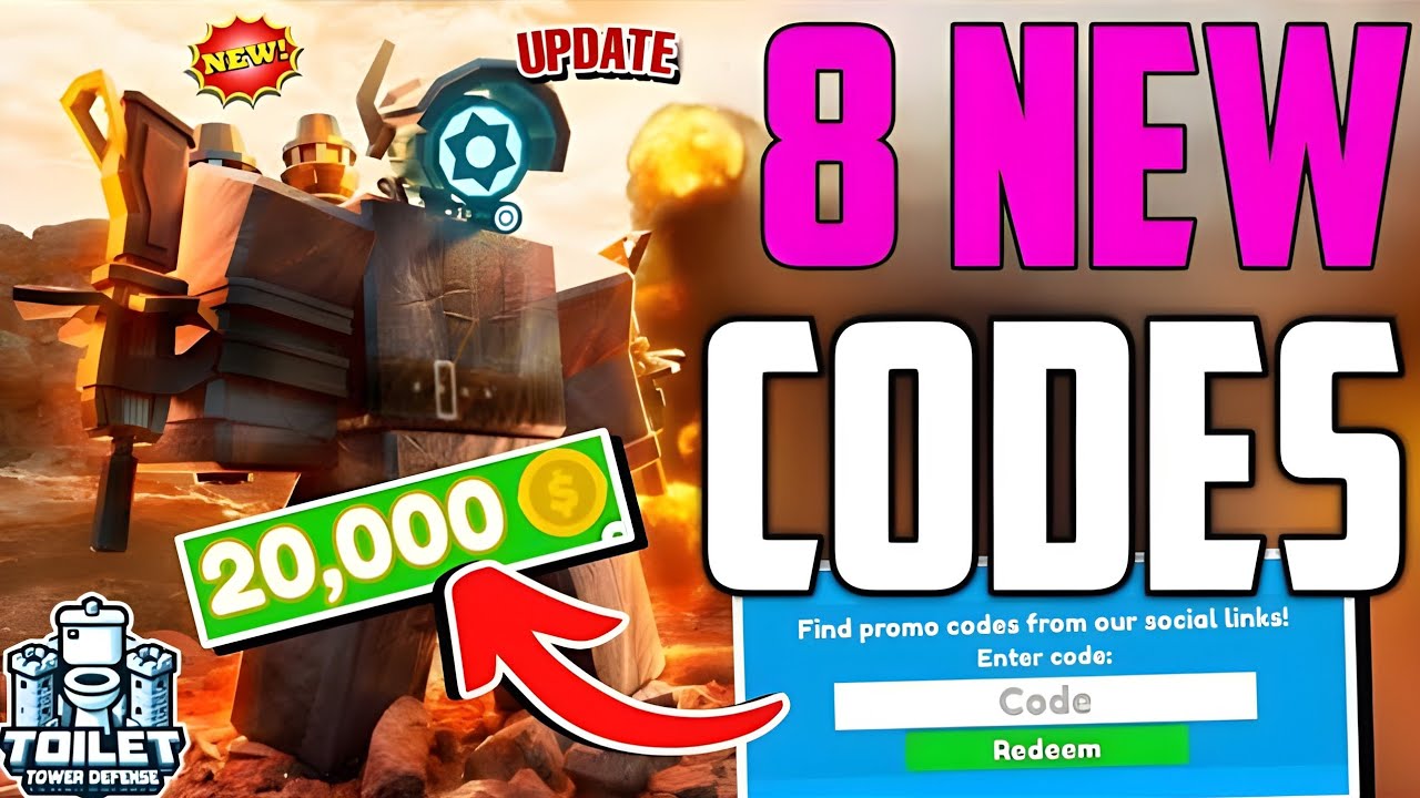 ""FRESH CODE""💥 ROBLOX EP_73 TOILET TOWER DEFENSE NEW WORKING CODES May 2024🎁 - YouTube