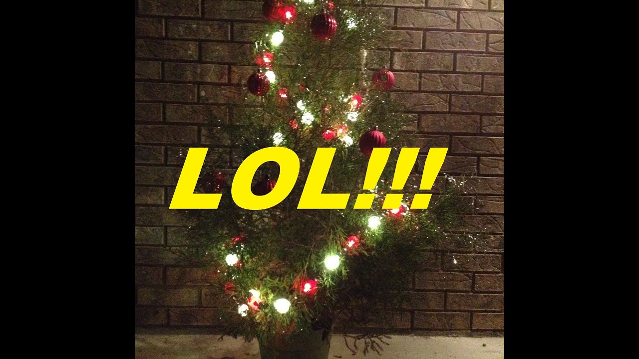Christmas Tree!!! How to do it yourself... LOL - YouTube