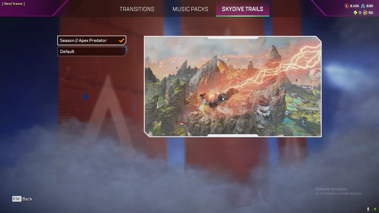 2 Heirlooms, Season 2 Predator rank skydive trail, 113 Legendry, many ...