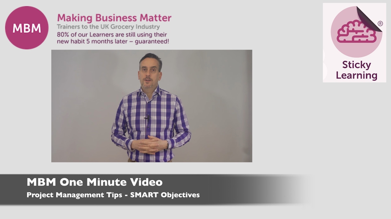 Project Management Tips - SMART Objectives | MBM's One Minute Videos ...