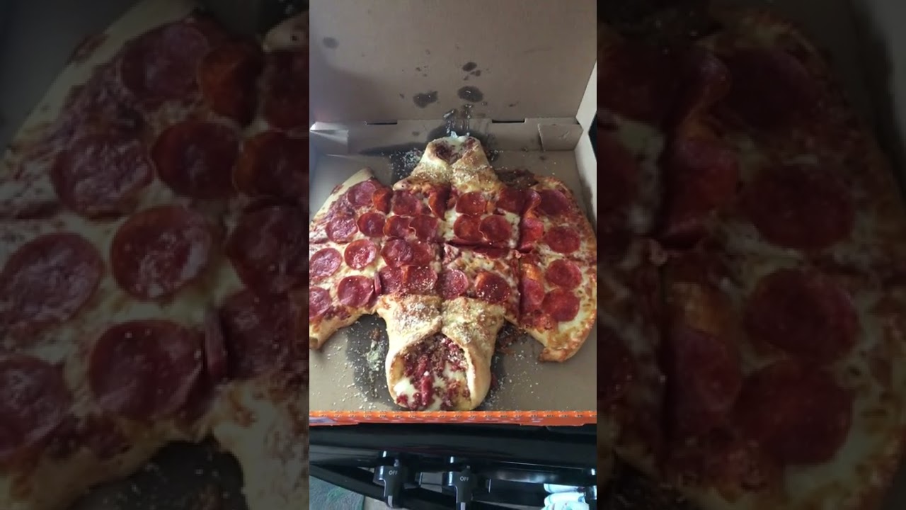 Finally got Batman Pizza from Little Caesars! - YouTube