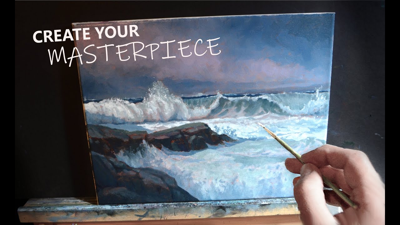 How to Paint Your Own Masterpiece | Seascape Oil Painting Tips - YouTube