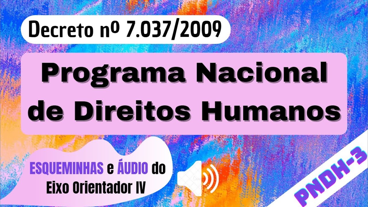 Programa Nacional De Direitos Humanos Pndh 3 - RETOEDU
