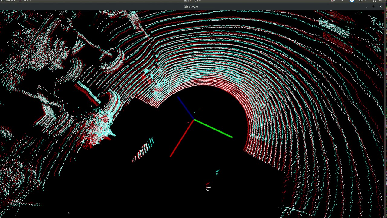 LiDAR frame to frame odometry test (using PCL default normal ICP) - YouTube