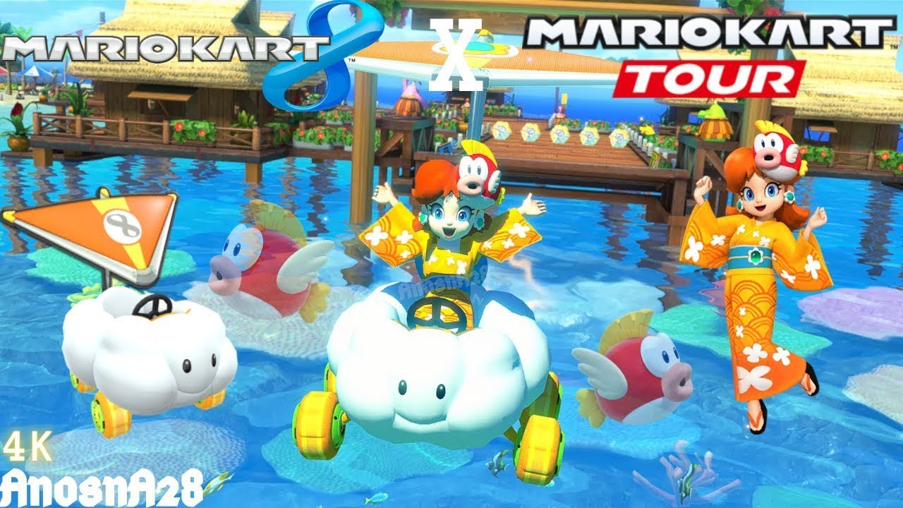 Mario kart 8: Daisy Yukata From Mario Kart Tour [4K] - YouTube