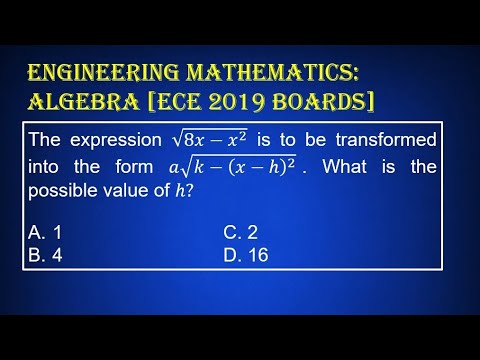 Engineering Mathematics: Algebra [ECE 2019 Boards] - YouTube
