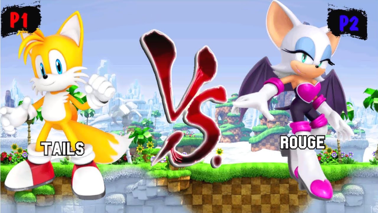 Tails & Amy Rose VS Rouge & Sonic exe I Sonic Battle JUS MUGEN v3 - YouTube