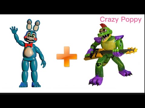 Toy Bonnie + Montgomery Gator = ??? Fnaf Animatronics - YouTube