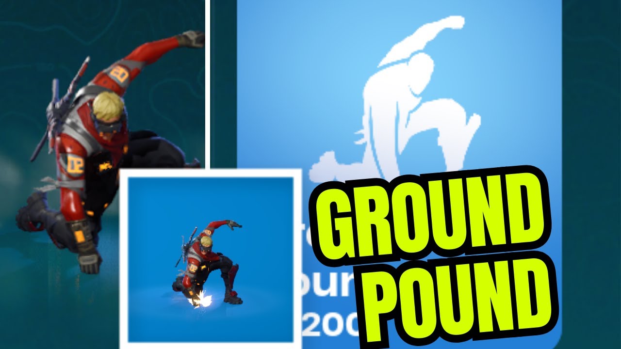 Fortnite Ground Pound NEW Dance Emote Showcase #fortnite - YouTube