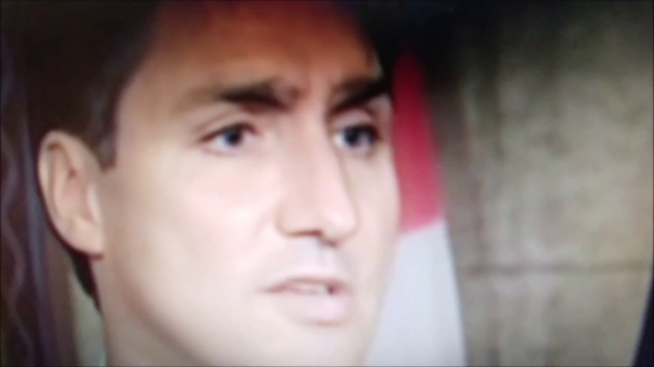 Justin Trudeau Fake Eyebrow Falls Off Full Video - YouTube