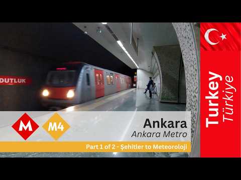 Ankara Metro line M4 (1 of 2) – Şehitler to Meteoroloji