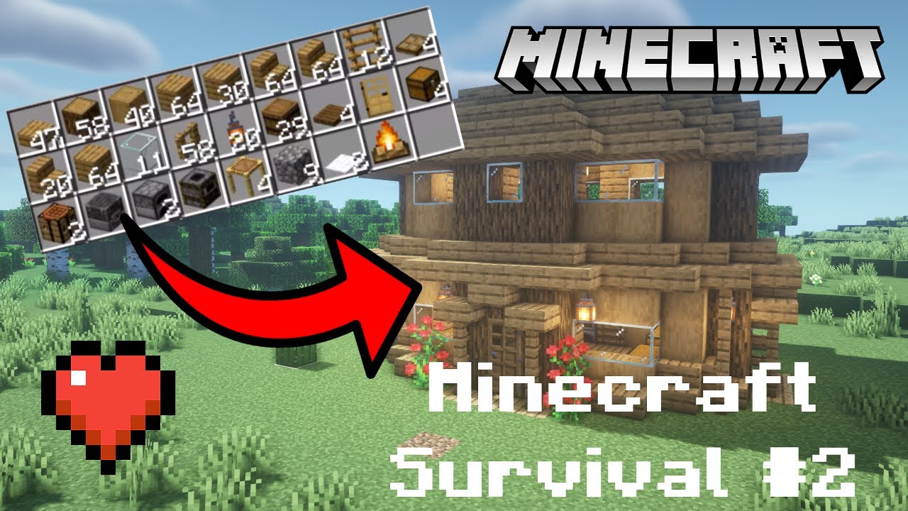 🔥 A LEGJOBB MINECRAFT HÁZ! - Minecraft Survival #2 - YouTube