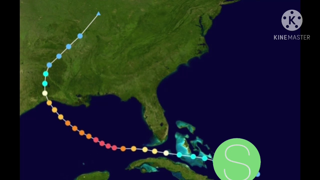 Path of hurricane Rita (2005) - YouTube