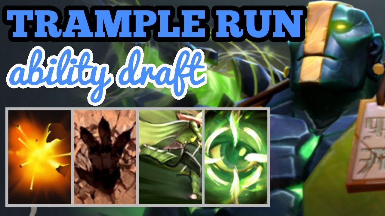 DOTA 2 ABILITY DRAFT TRAMPLE RUN - YouTube