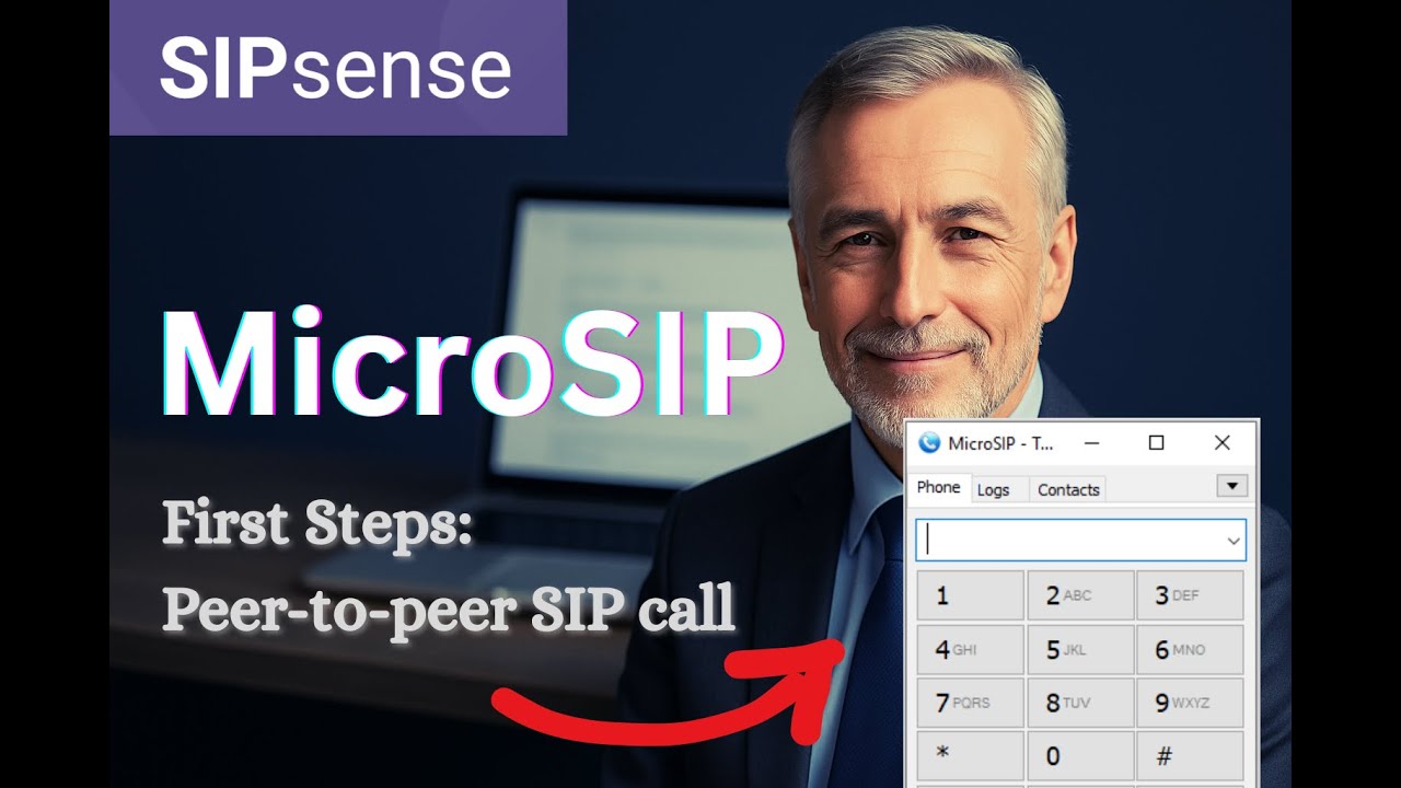 Spotlight: How to set up MicroSIP user agent for peer-to-peer calling - YouTube