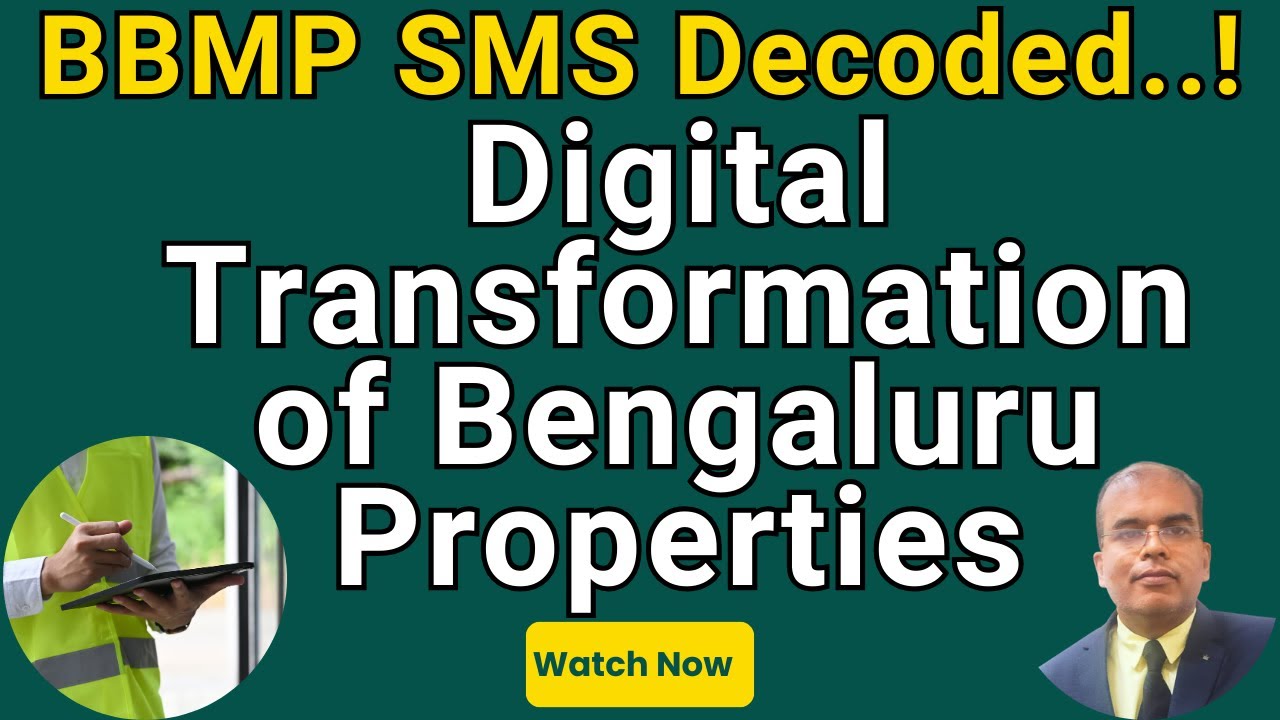 BBMP SMS to Owners | Property Digitization | Visit for building check ...