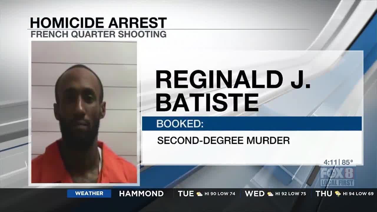 Reginald Batiste booked in fatal shooting in the French Quarter - YouTube