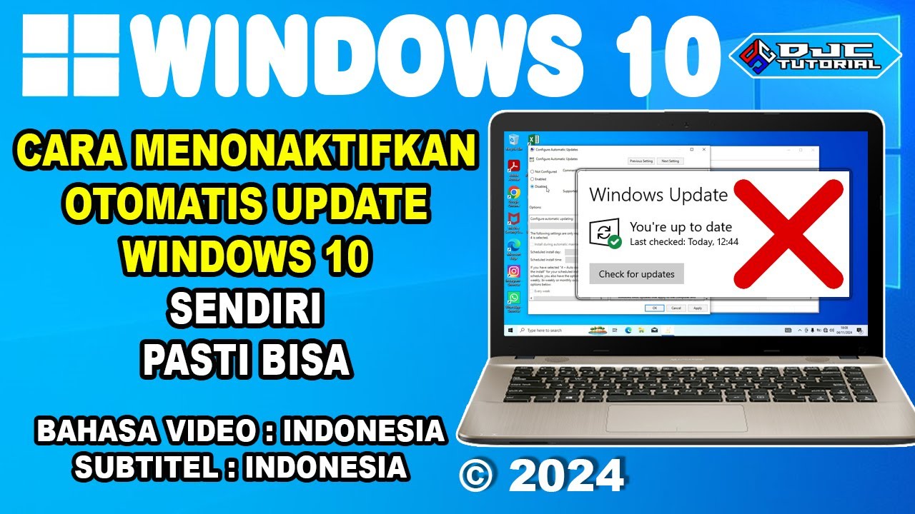 Cara Menonaktifkan Otomatis Update Windows 10 Terbaru - YouTube