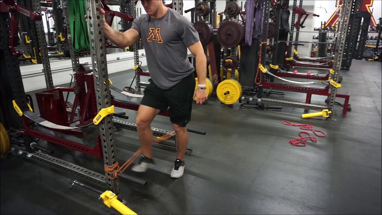 Standing Half Hip Flexion External Rotation Toes Out Rebound - YouTube